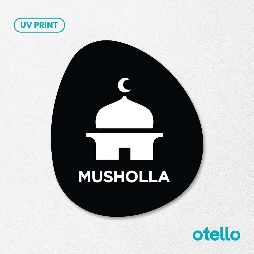 Jual Musholla Sign Board Akrilik Tempel Signage Dinding Papan Acrylic ...