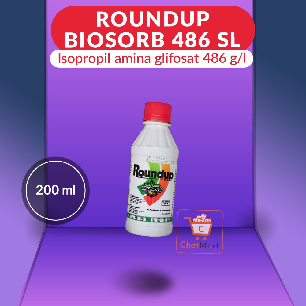 Jual Roundup 486 SL 200 ml | Pembasmi Rumput Liar | Herbisida/Racun ...