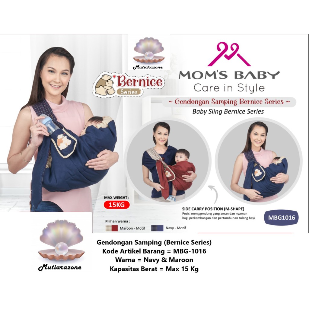 Jual Gendongan Samping Mom's Baby Bernice Series MBG 1016 | Shopee ...