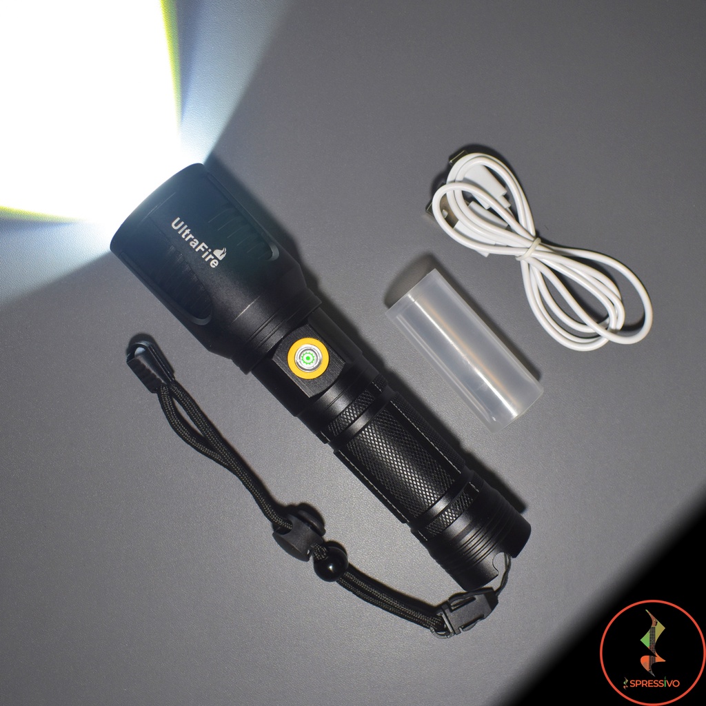 Jual Senter LED XHP 90 USB-C Cree Compact 5 Mode baterai 18650 | 26650 ...