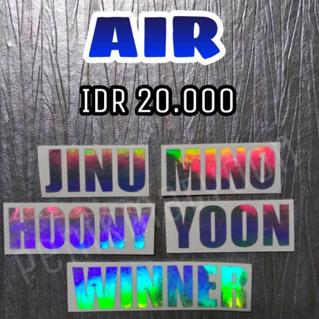 Jual Stiker hologram WINNER (Air Set) | Shopee Indonesia
