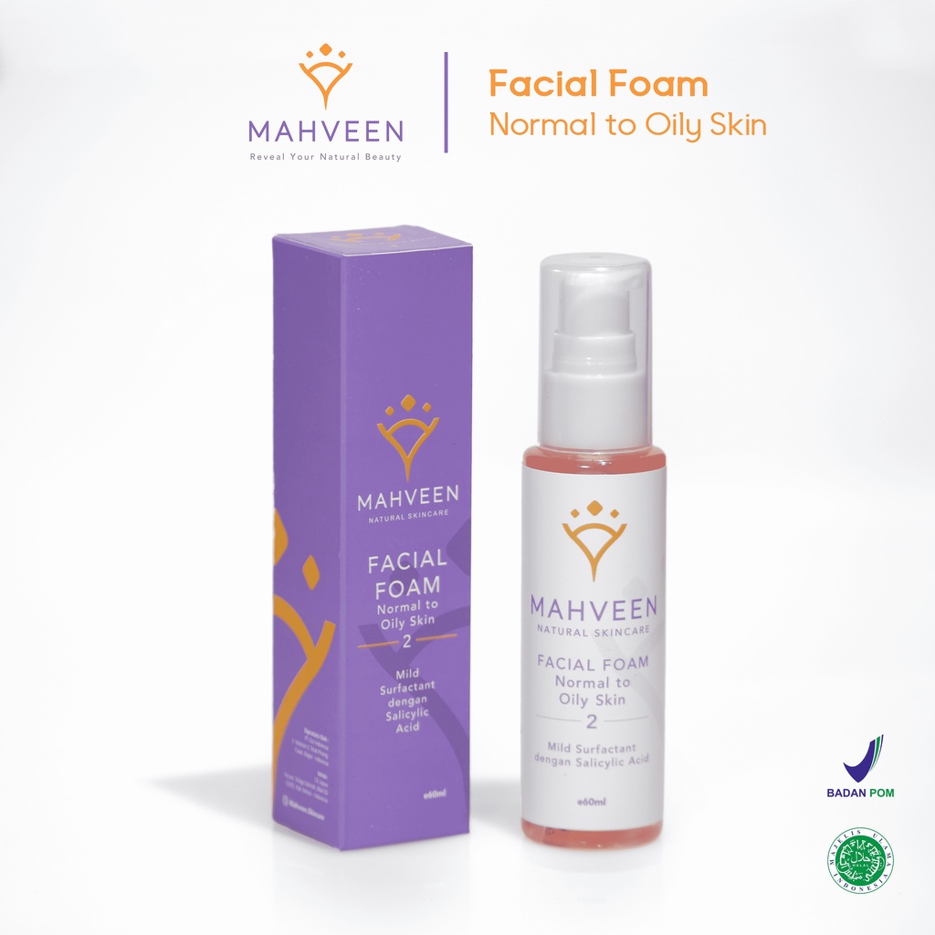Jual Mahveen Facial Foam Normal To Oily | Non SLS Non Paraben | Shopee ...