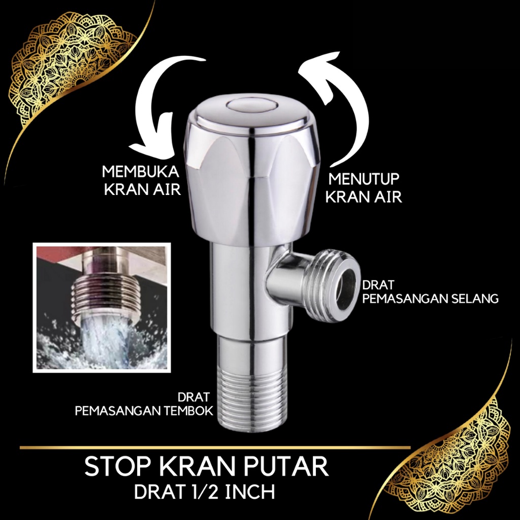 Jual Kran Air Stop Kran Baling Minimalis Kran Tembok Kran Closet Stop ...