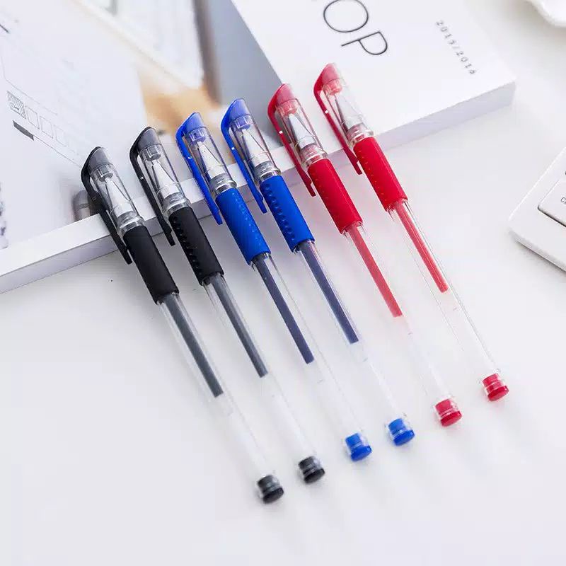 Jual (MERK RANDOM) ALAT TULIS POLPEN GEL INK 0.5 mm - BOLPEN GEL 0.5mm ...