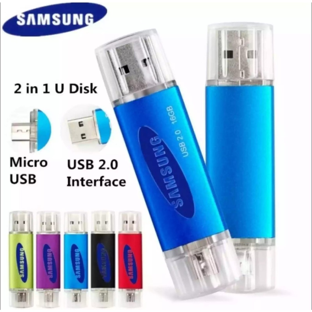 Jual flasdisk 2 in 1 Smsung OTG USB 3.0 128GB /64GB /32GB /16GB /8GB ...