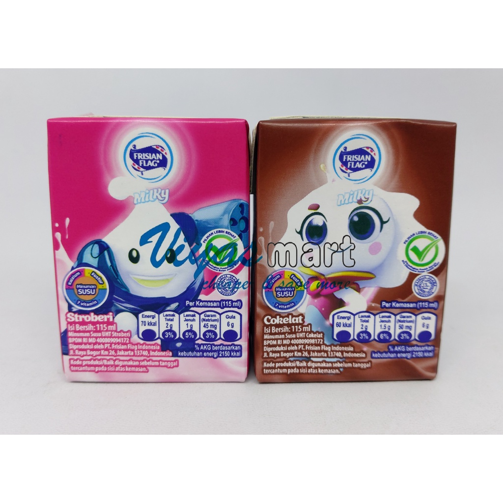 Jual Frisian Flag / Susu Bendera Cair UHT / Susu Kotak 125ml | Shopee ...