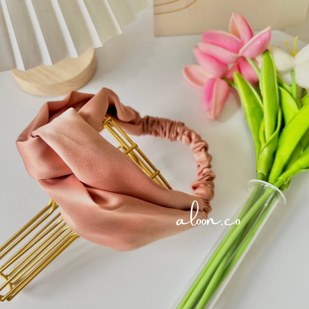 Jual Bando Schruncie Bahan Satin Model Korea – Bando Korea Bondu Rambut ...