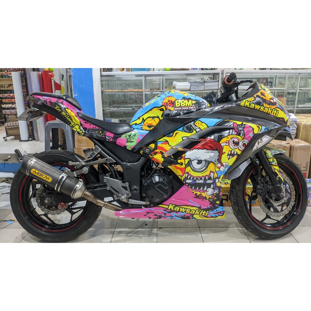 Jual Stiker Kawasaki Ninja 250 F1 Decal Full Body Premium Zombie ...