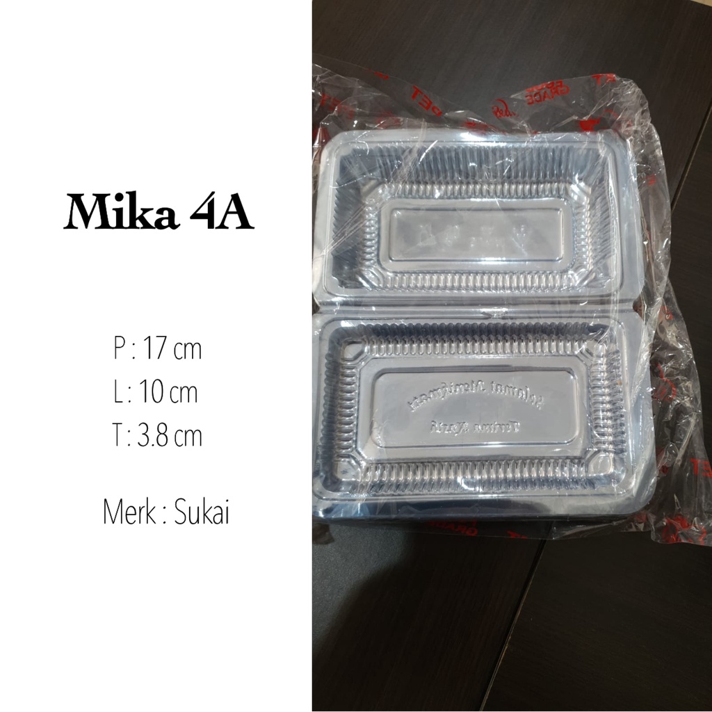 Jual Plastik Mika Transparan Ukuran 4A / Mika Kue Ukuran Sedang / Mika ...