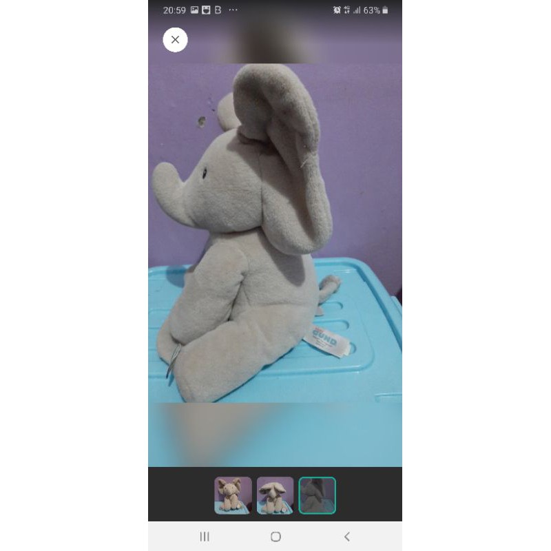 Jual flappy elephant gund ELC | Shopee Indonesia