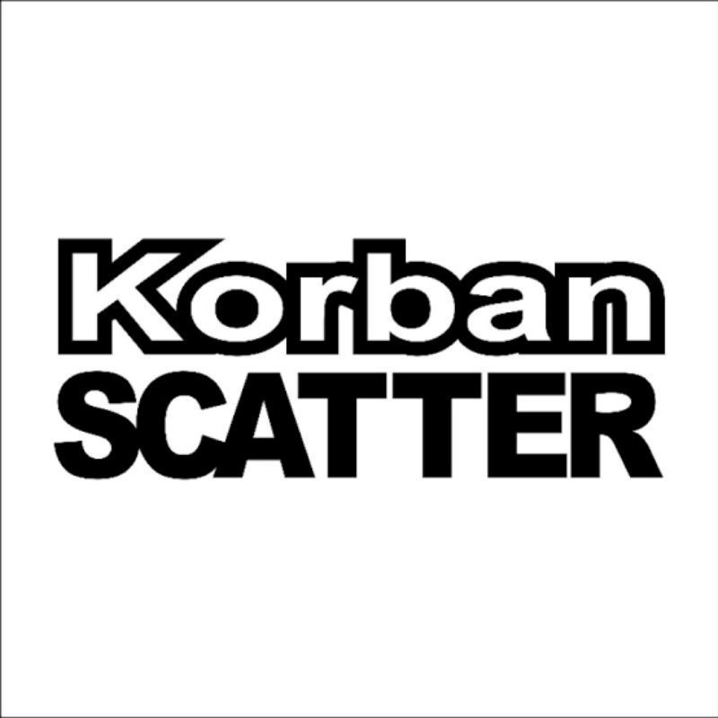 Jual stiker cutting keren lucu paduka sticker KORBAN SCATER cocok untuk ...