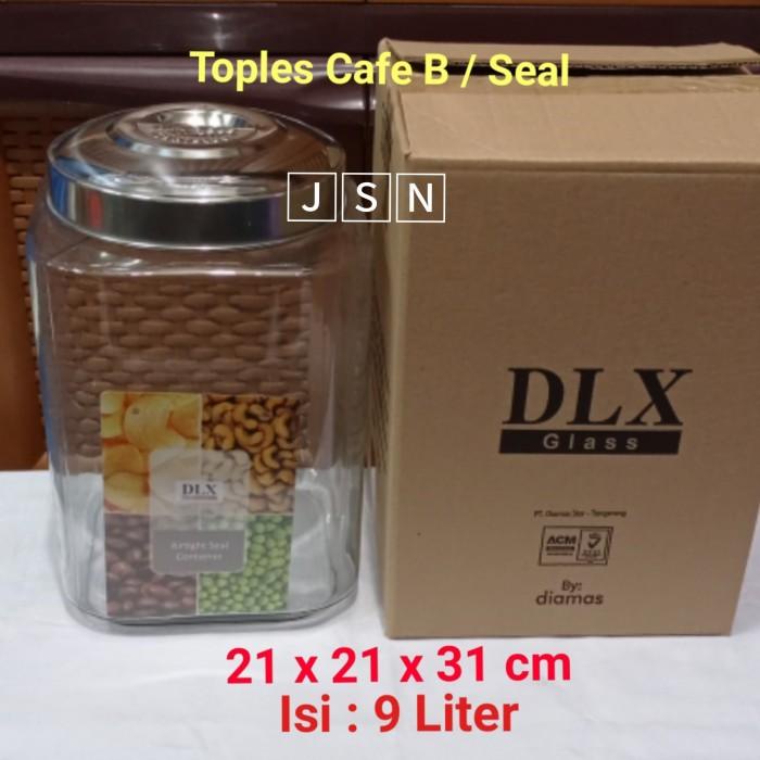 Jual Toples Kaca Segi Kafe B / Seal Dlx Ukuran 9 Liter | Shopee Indonesia