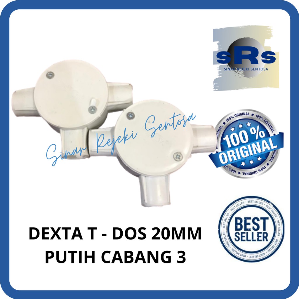 Jual DEXTA TDUS - TDOS - T-DOS 20MM CABANG 3 WARNA PUTIH | Shopee Indonesia