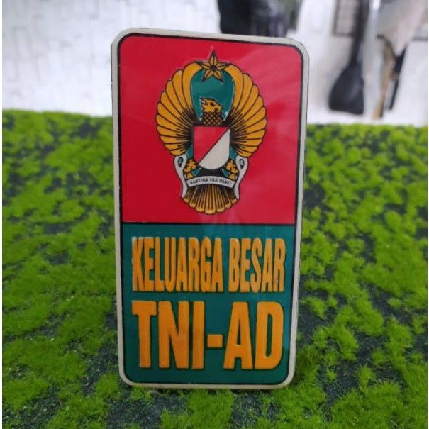 Jual Stiker Plat Keluarga Besar TNI AD Emblem Motor TNI AD Jumbo Stiker ...
