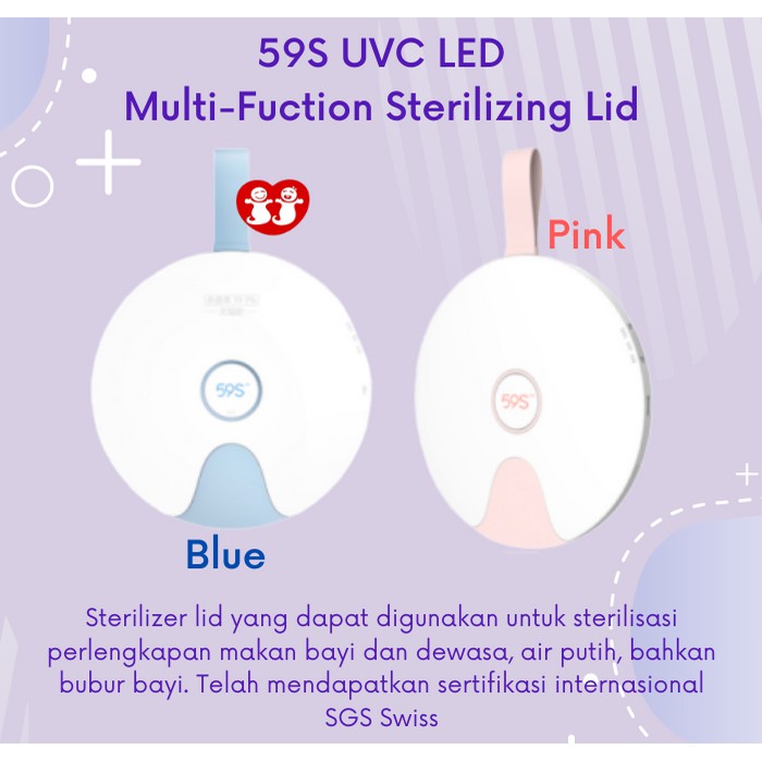 Jual 59S UVC LED Multi-Fuction Sterilizing Lid | Shopee Indonesia