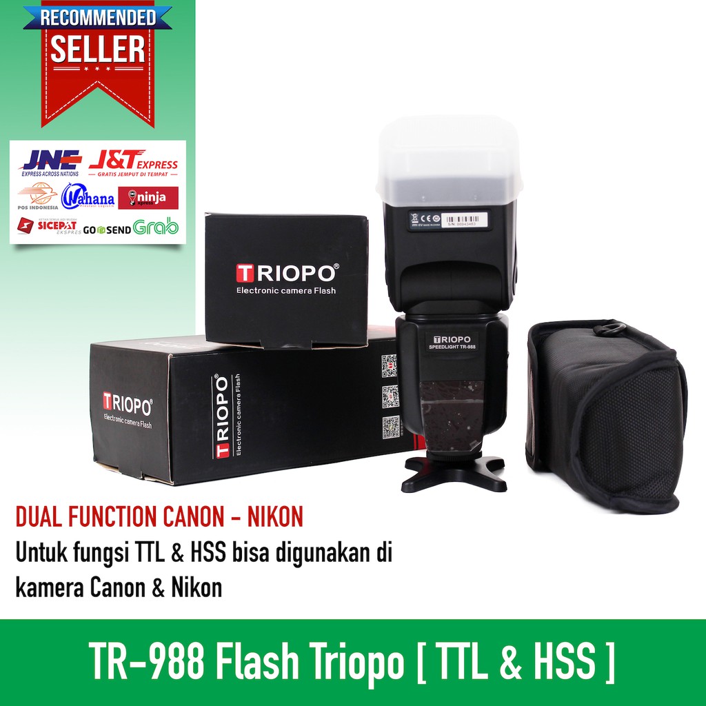 Jual Speedlite TR-988 Flash Triopo (Dual TTL & HSS) | Shopee Indonesia