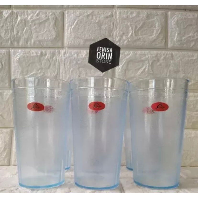 Jual HARGA GROSIR 6 PCS GELAS POLI PLASTICK BENING ALEXIS 400 ML BAHAN ...