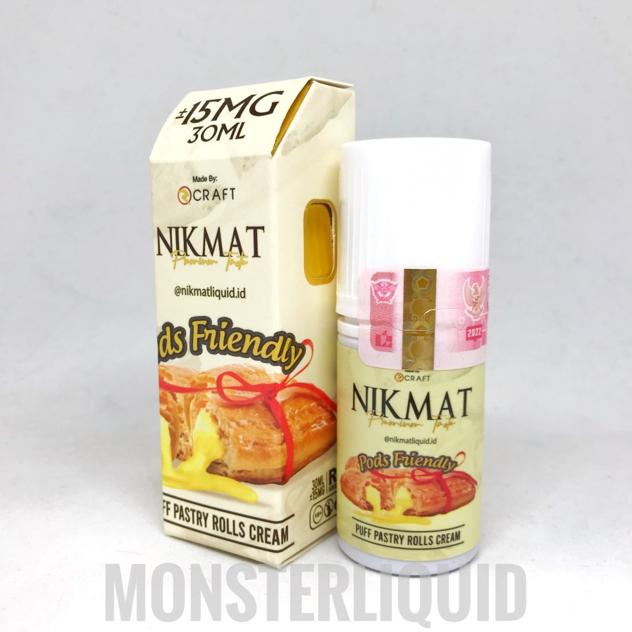 Jual PODS NIKMAT PUFF PASTRY ROLLS CREAM 15MG 30ML | Shopee Indonesia