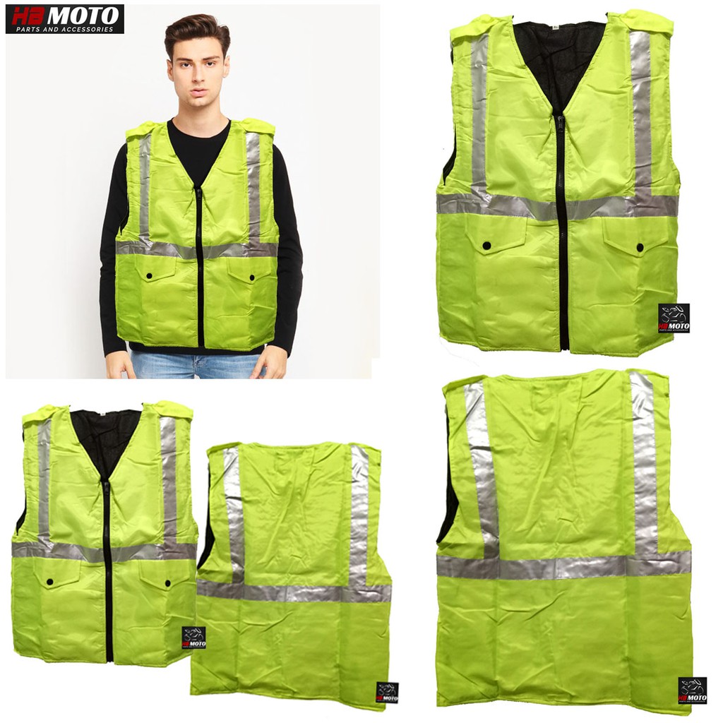 Jual Rompi Hijau stabilo Rompi Parasut Proyek Touring Parkir Lapangan ...