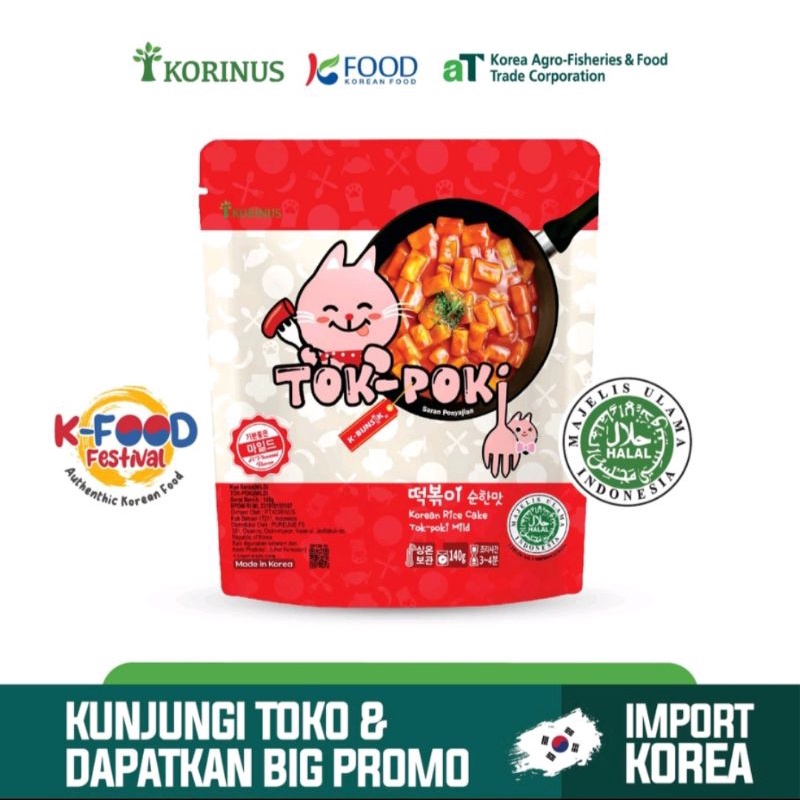 Jual Korinus K - Bunsik Tokpoki MILD / Tteokbokki / Toppoki / Tok-Poki ...
