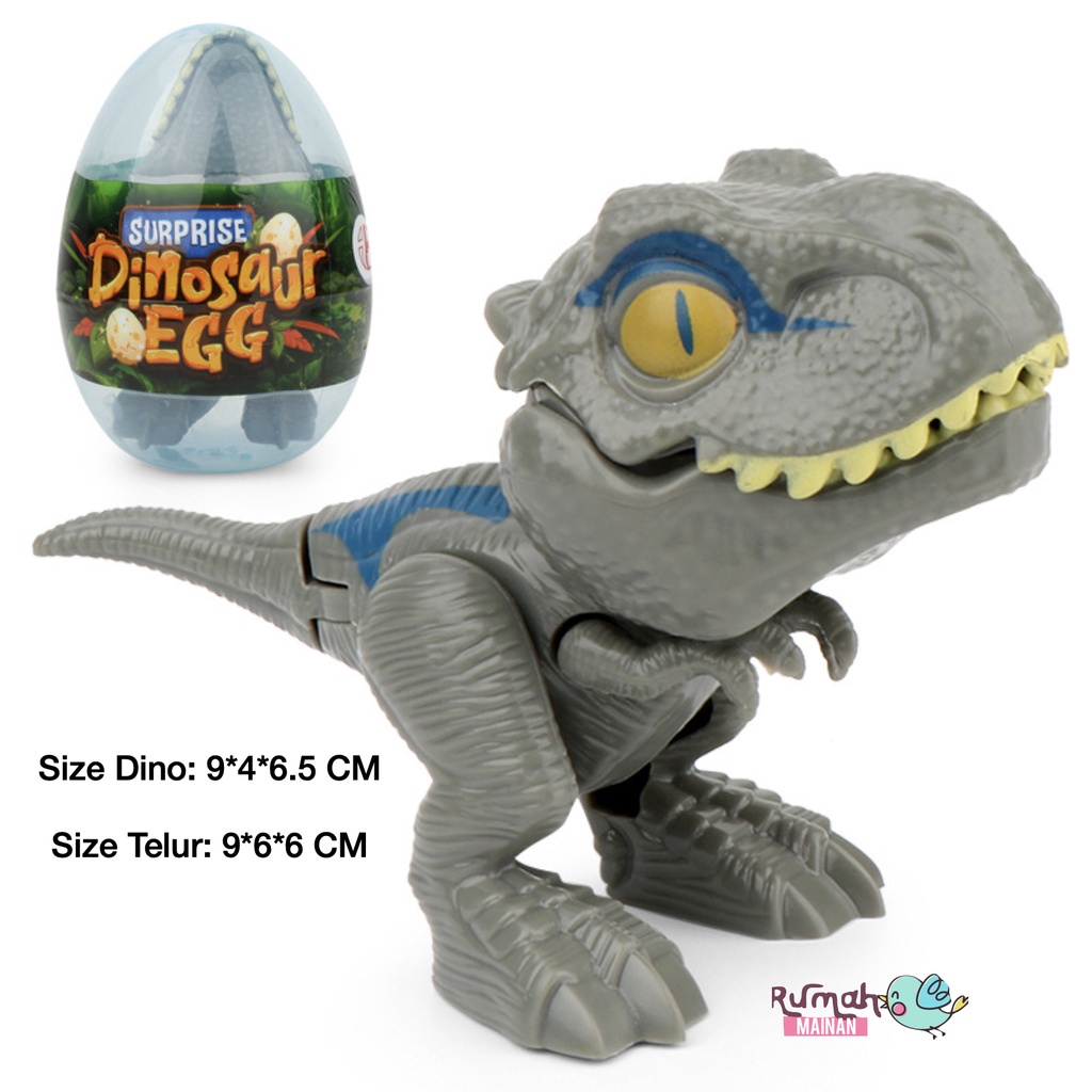 Jual [KARAKTERKU] Mainan Hewan Telur Dino MINI Dinosaur Egg Telur ...