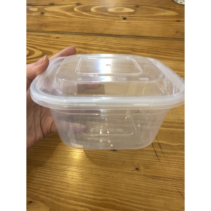 Jual Kotak makan plastik 750 ml/thinwall 750ml/box plastik | Shopee ...