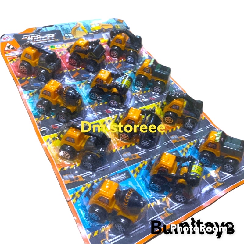 Jual mainan mobil kontruksi truk beko stum murah pullback / mobil ...