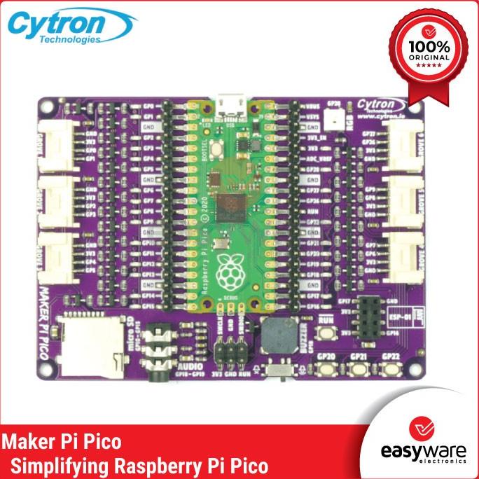 Jual Cytron Maker Pi Pico Simplifying Raspberry Pi Pico for Beginners easywa53 | Shopee Indonesia