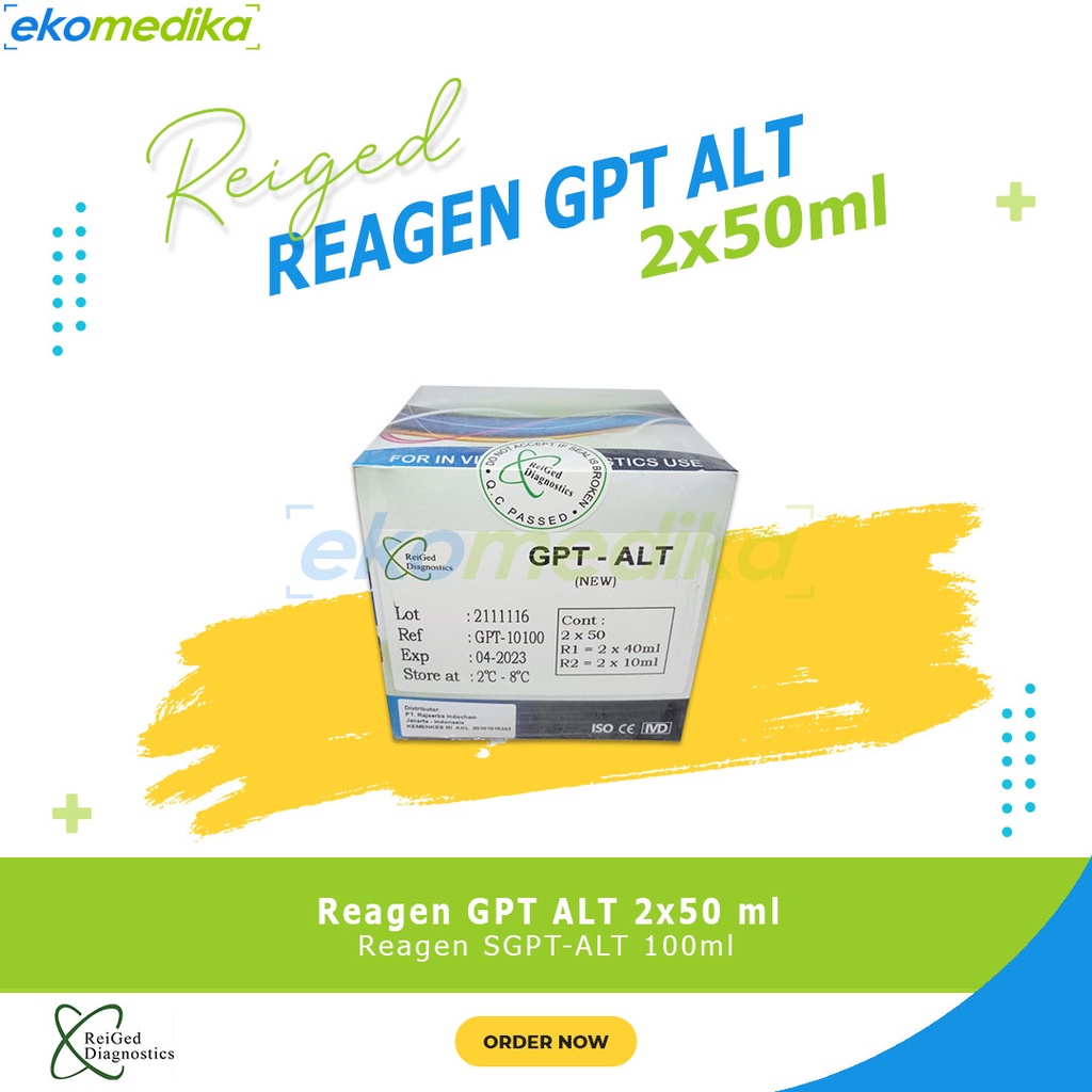 Jual Reagen GPT/ALT | SGPT Reiged Diagnostics / SGPT 2X50ML / SGPT 4X50 ML | Shopee Indonesia