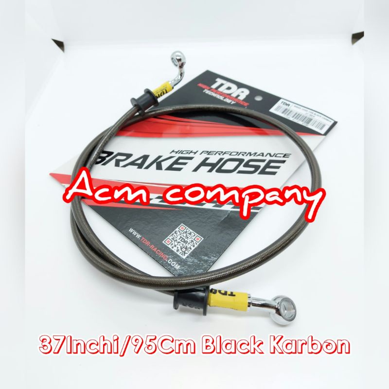 Jual Kabel Slang Selang Rem TDR Original Hitam karbon 60cm 90cm 95cm ...
