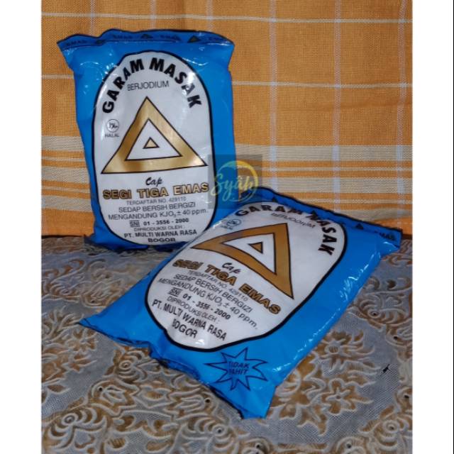 Jual Garam Masak Beryodium Cap Segi Tiga Emas Uk 11x18 cm | Shopee ... Jual Garam Masak Beryodium Cap Segi Tiga Emas Uk 11x18 cm | Shopee ...