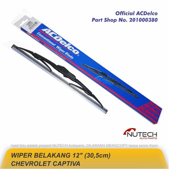 Jual WIPER BELAKANG 12" CHEVROLET CAPTIVA AcDelco | Shopee Indonesia