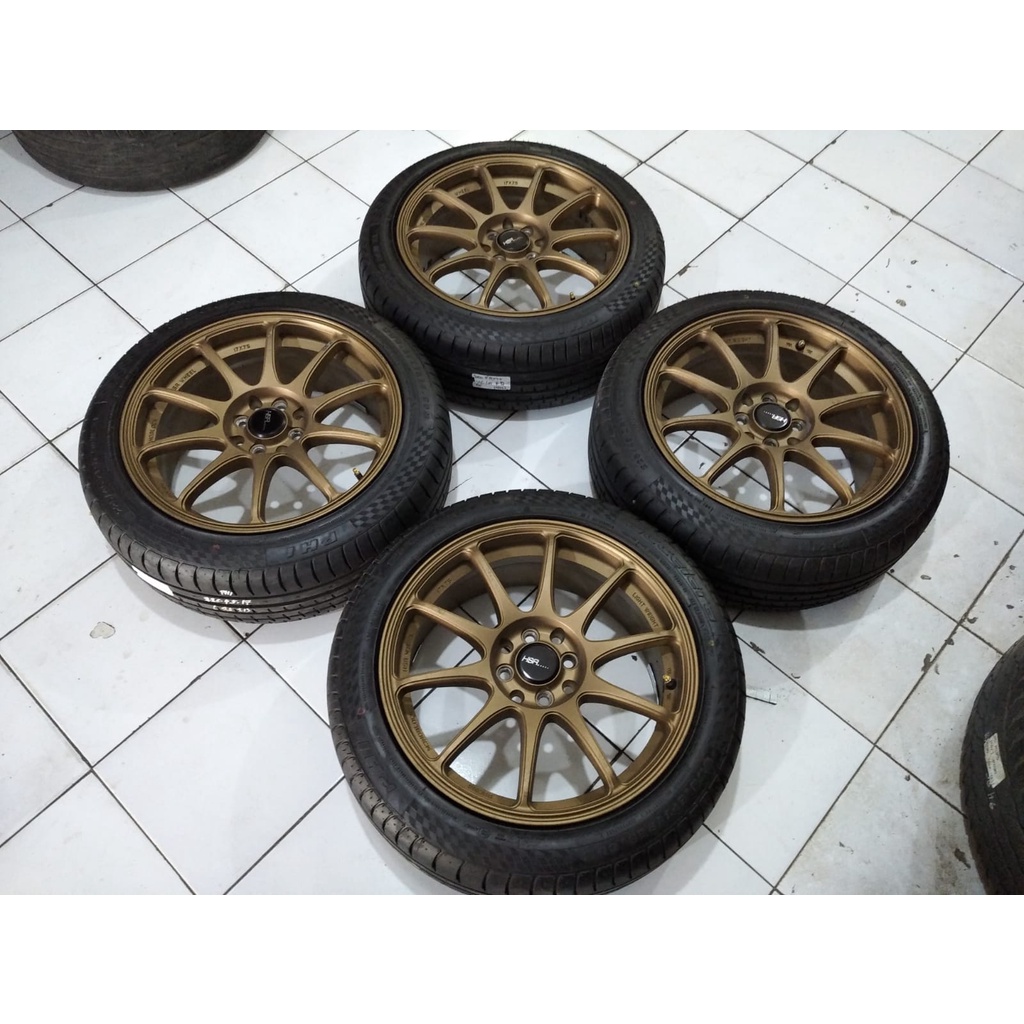 Jual velg seken bekas hsr indy ring 17x7,5 pcd 4x100 4x114 murah berkualitas di cibubur | Shopee ...