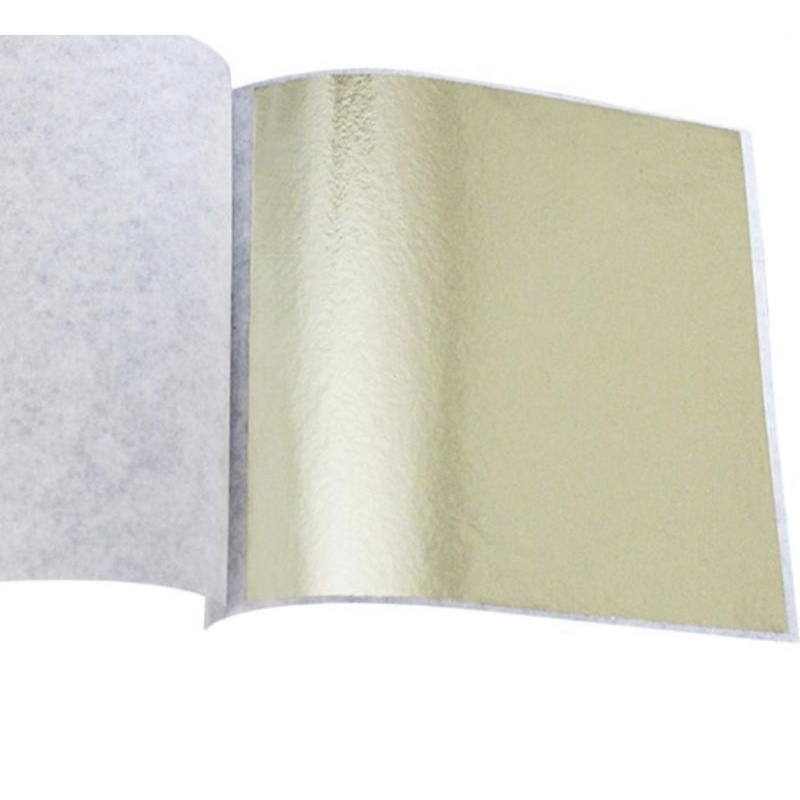 Jual [COD] 10 LEMBAR Kertas Foil Emas Gold Leaf Foil Sheet Kertas Prada ...