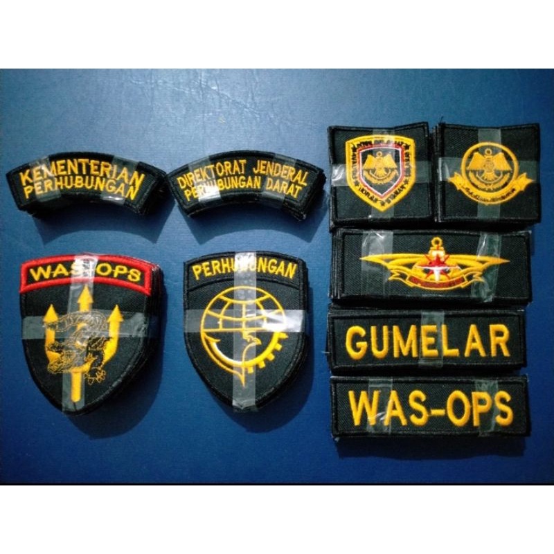 Jual Badge / bordir / wasops / Was ops / Was-ops / was - ops / 1 set ...
