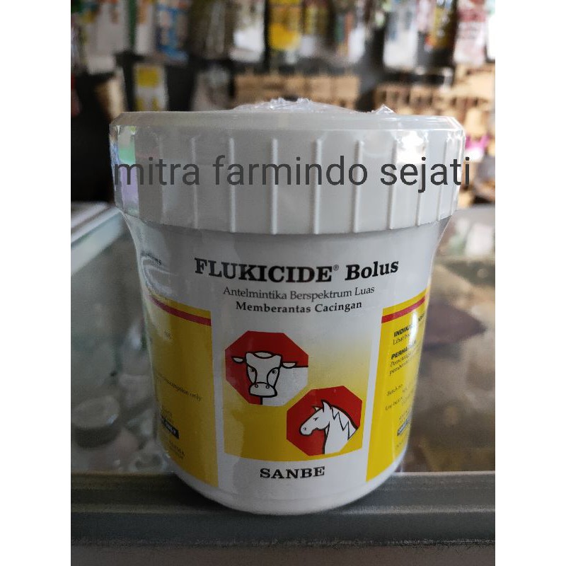 Jual flukiside fkukicide bolus obat cacing sapi kambing eceran per biji ...