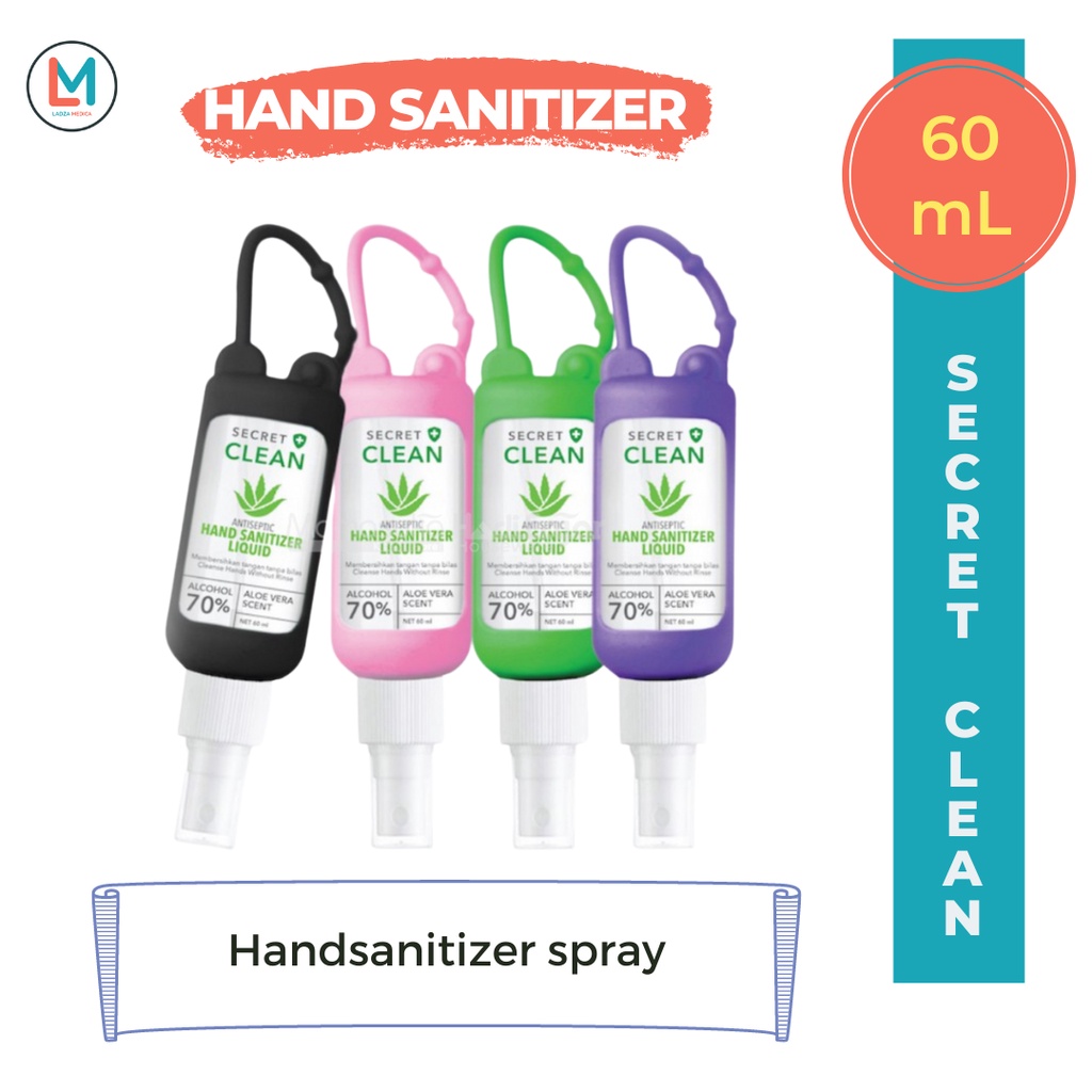 Jual Secret Clean Liquid Antiseptic Hand Sanitizer Spray 60 mL | Shopee ...
