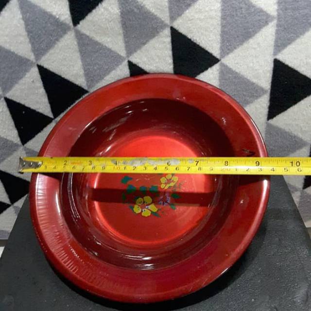 Jual Piring seng warna merah uk 9,5cm | Shopee Indonesia