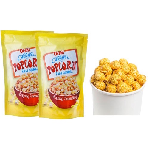 Jual Snack Oishi Popcorn Caramel Cemilan Jajanan Pop Corn Karamel 200 ...