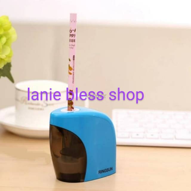 Jual serutan pencil elektrik otomatis.rautan pengasah pensil sharpener ...