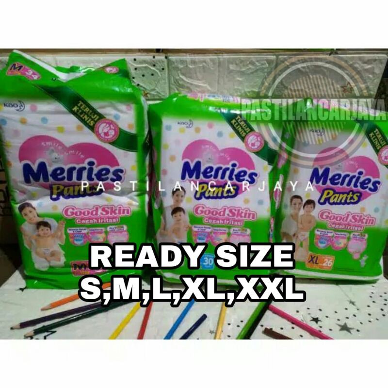 Jual Merries pants S40/M34/L30/XL26/XXL28 | Shopee Indonesia