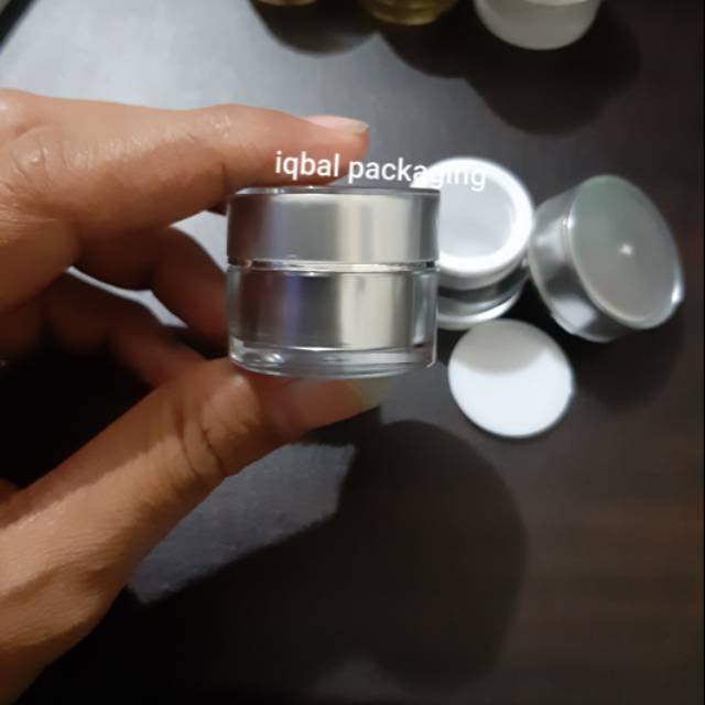 Jual Pot acrylic silver 5gr | Shopee Indonesia