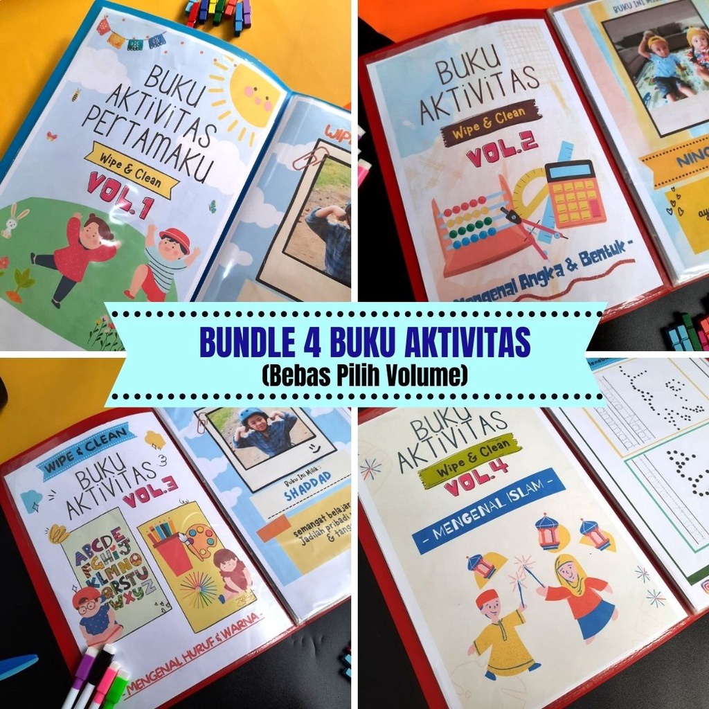 Jual FQH12MK - Wipe and clean activity book vol 2 BUKU AKTIVITAS ...
