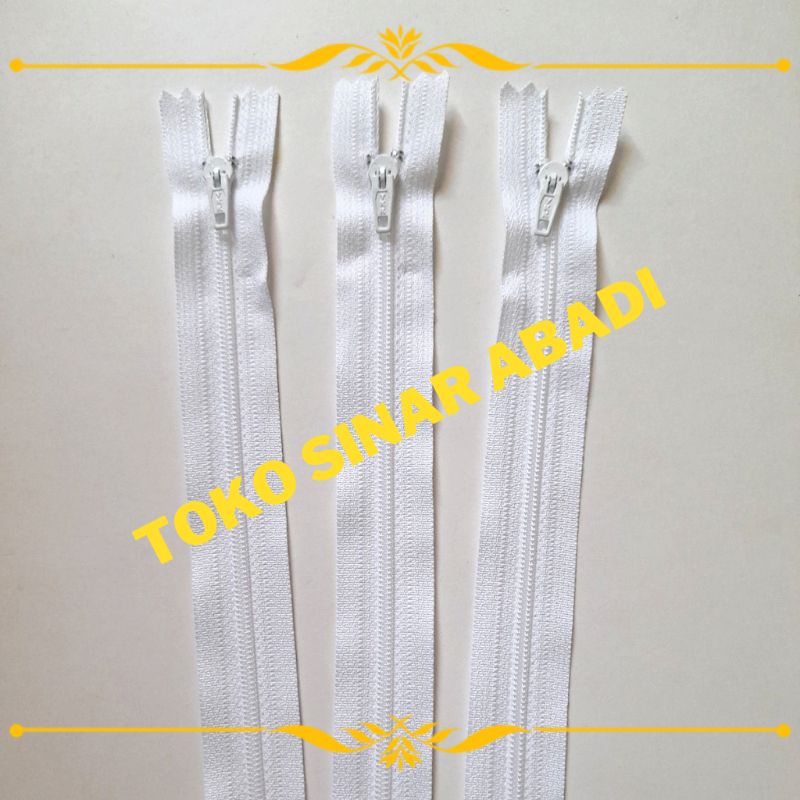 Jual Resleting YKK 40 cm isi 3 biji warna putih | Shopee Indonesia