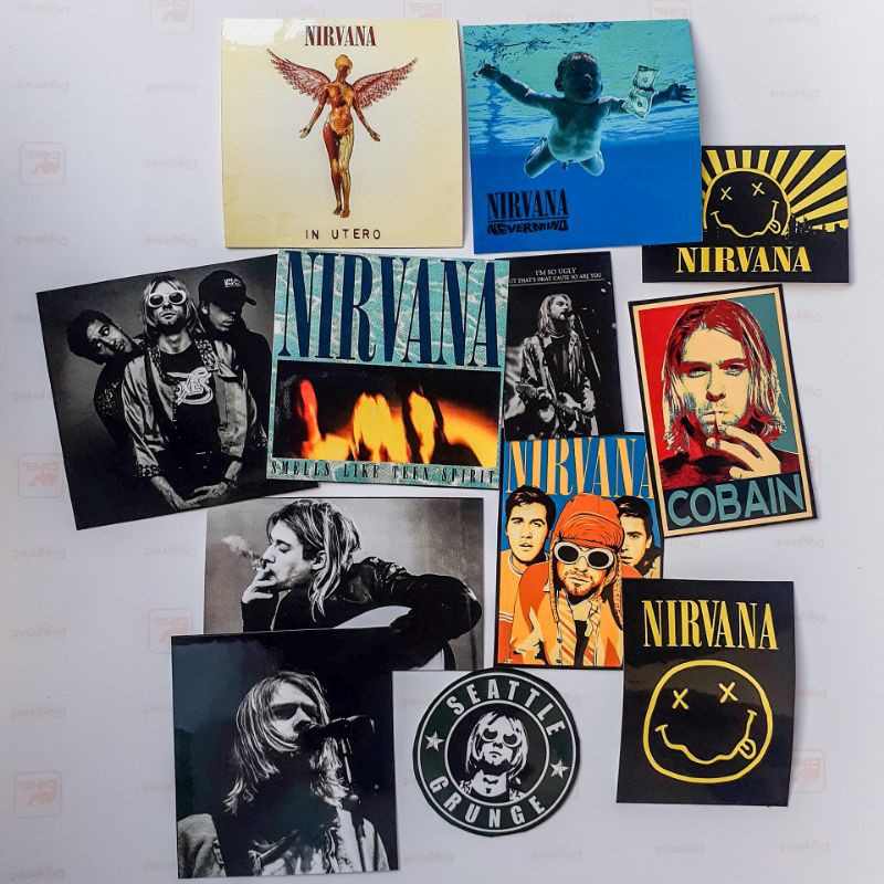 Jual STICKER PACK NIRVANA SRICKER KURT COBAIN STIKER TUMBLR STIKER ...