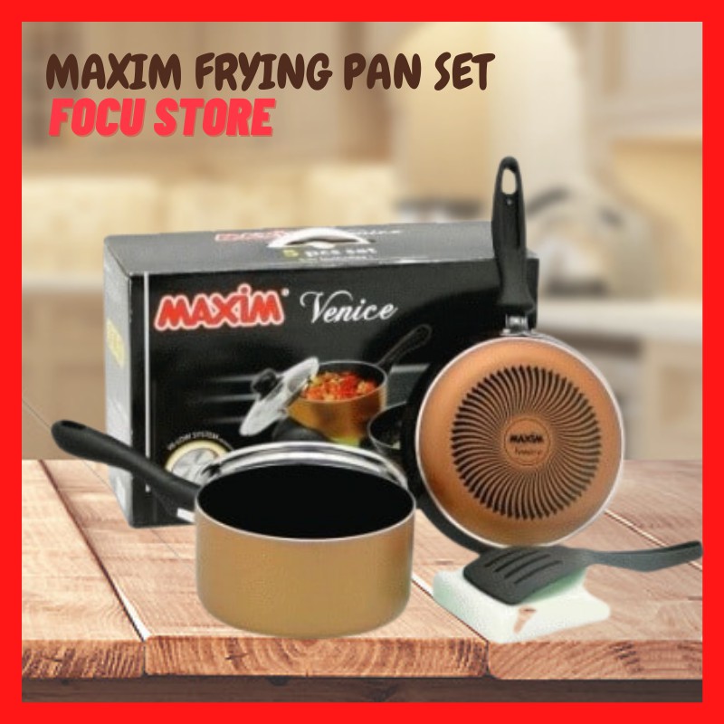 Jual Teflon Maxim Venice Alat Masak 5set L5H0 Panci Anti Lengket ...