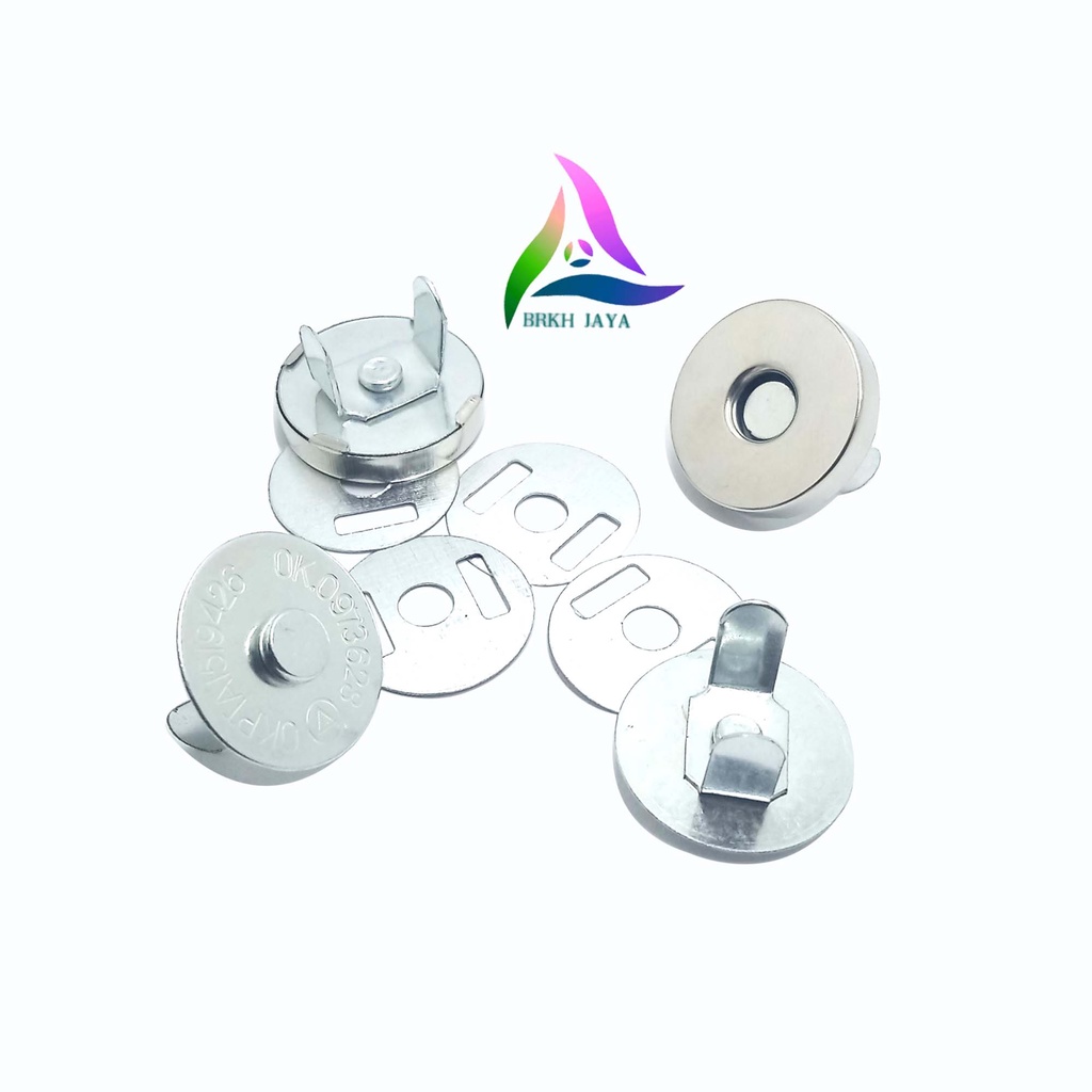 Jual KANCING MAGNET TAS 18 MM / KANCING MAGNET NIKEL / KANCING MAGNET ...
