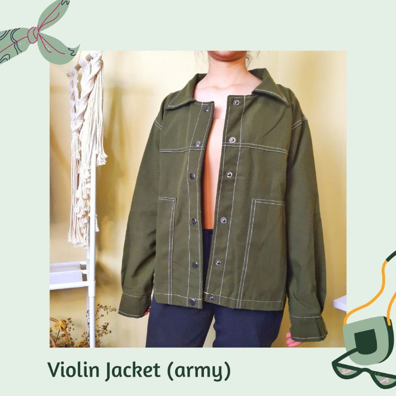 Jual Violin Jacket (army) | Shopee Indonesia