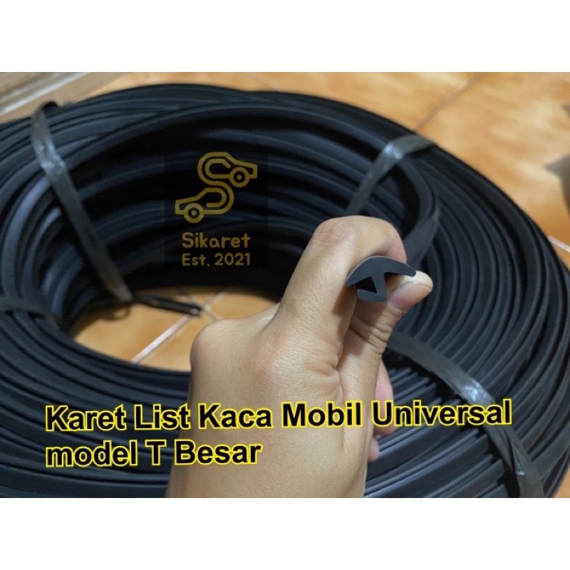 Jual Karet List Kaca Mobil Universal Model T Besar | Shopee Indonesia