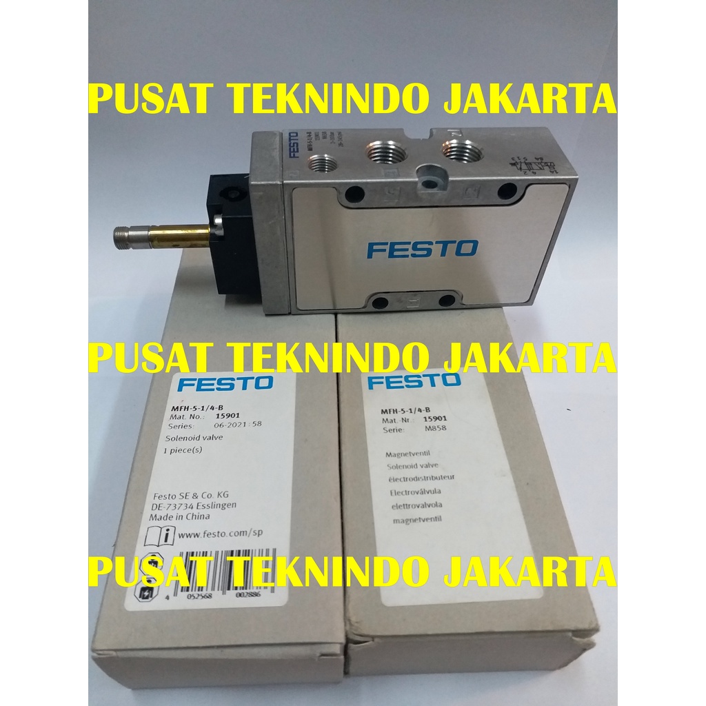 Jual SOLENOID VALVE FESTO MFH-5-1/4-B PN 15901 PORT 1/4" | Shopee Indonesia